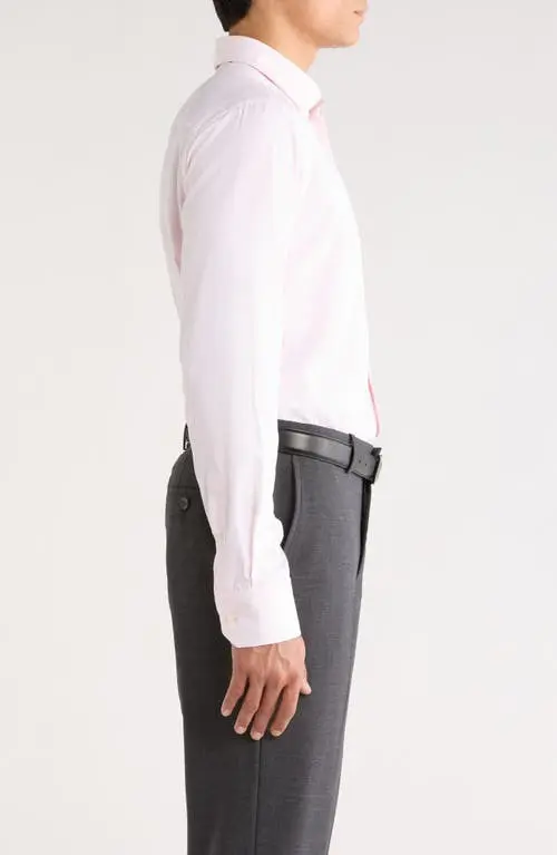 JACK VICTOR Dream Cotton Stretch Twill Dress Shirt - Pink