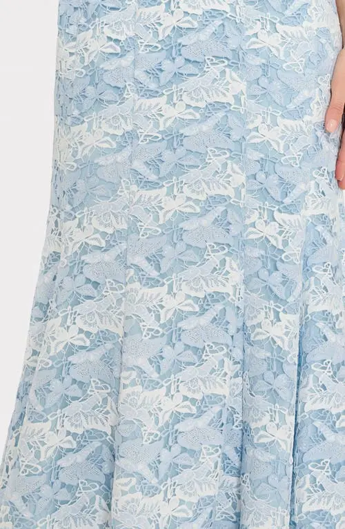MILLY Meg Butterfly Lace Mermaid Dress