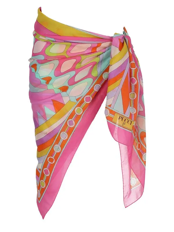 Emilio Pucci Pareo Con Stampa Vivara - Multicolour