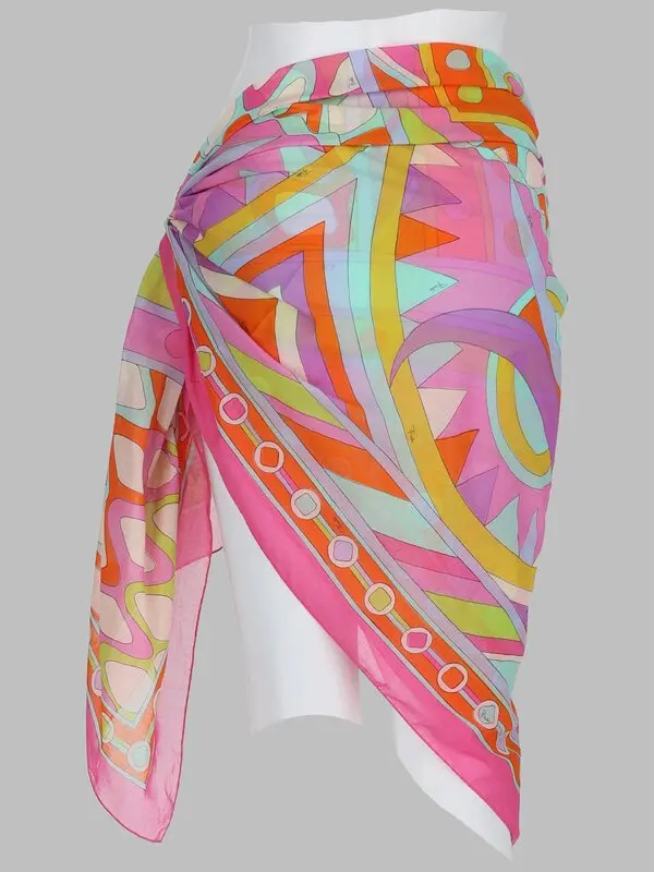 Emilio Pucci Pareo Con Stampa Vivara