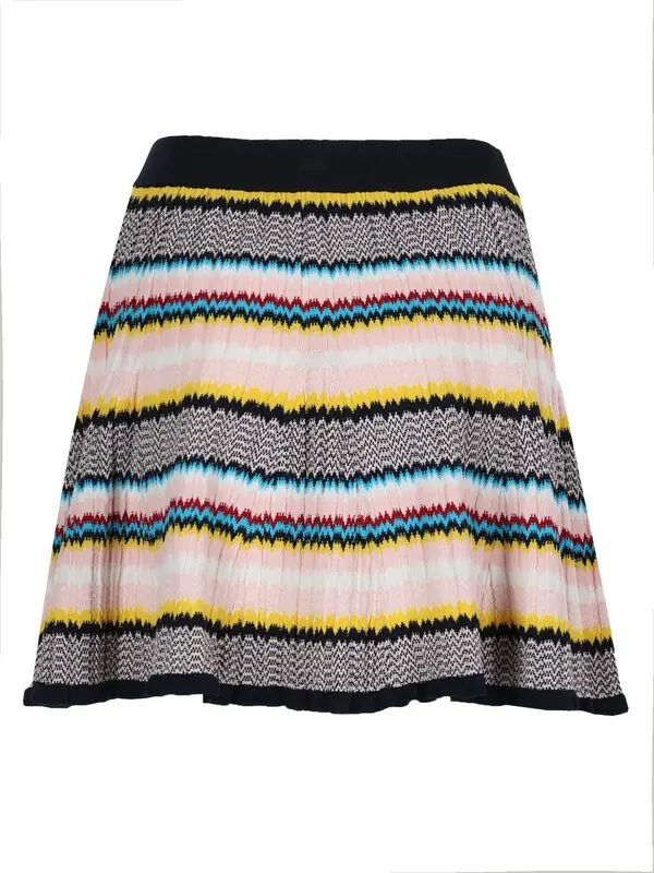 Casablanca Minigonna In Maglia Chevron