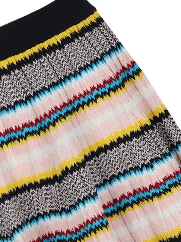 Casablanca Minigonna In Maglia Chevron