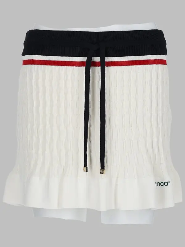 Casablanca Knitted Tennis Mini Skirt