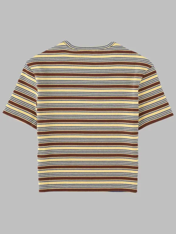 Fendi Maglia In Cotone A Righe Multicolor