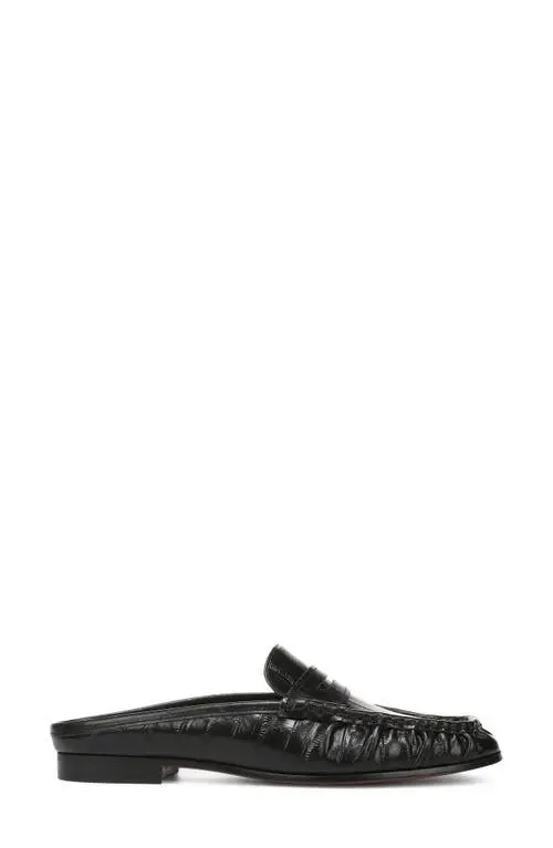 Sam Edelman Louella Penny Loafer Mule - Black Leather