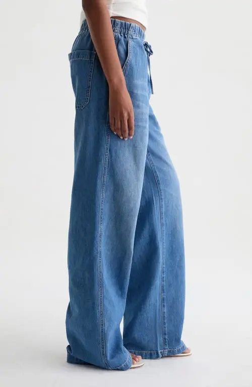 Ag Aria Drawstring Wide Leg Jeans