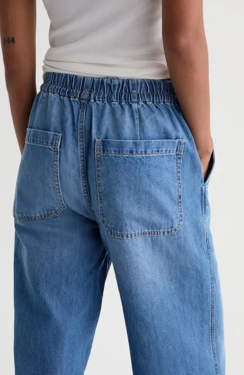 Ag Aria Drawstring Wide Leg Jeans