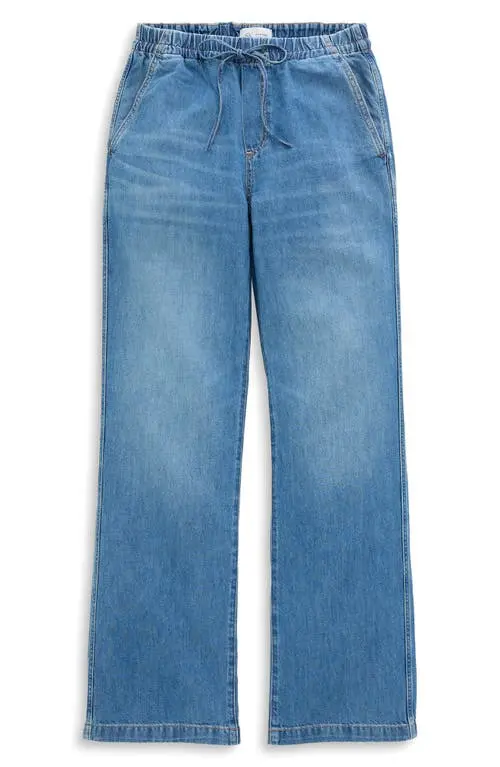 Ag Aria Drawstring Wide Leg Jeans