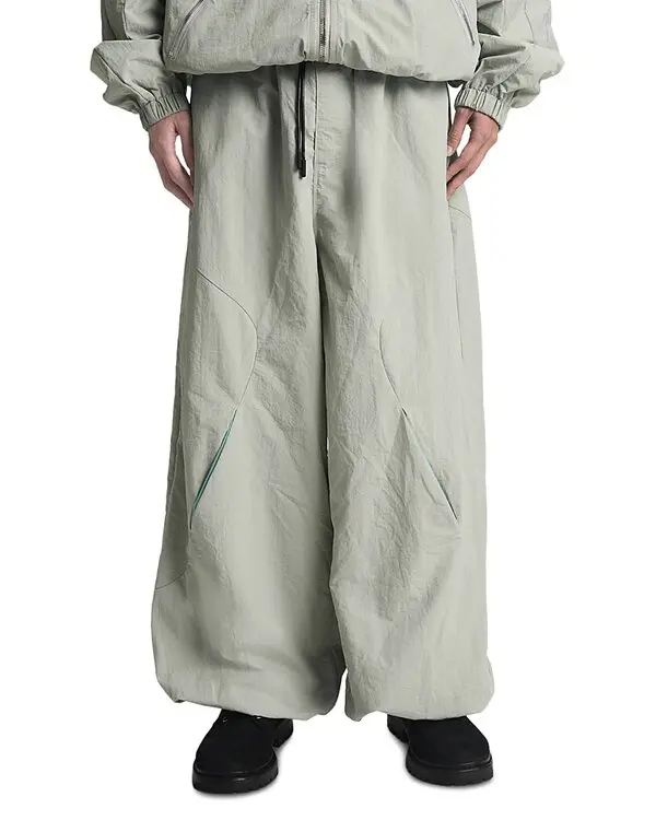 RtA Zaid Drawstring Parachute Pants - Smoke