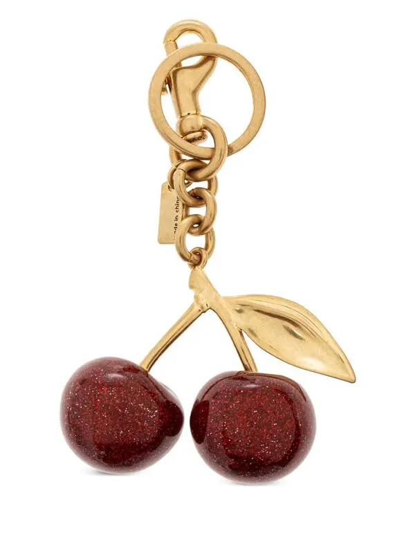 COACH Cherry Charm With Glitter Effect