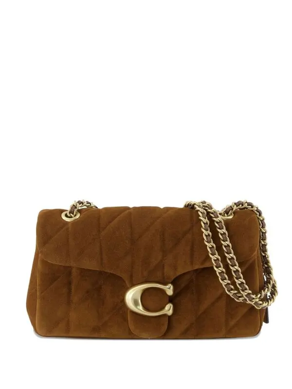 COACH Tabby 26 Suede Leather Shoulder Bag - Brown