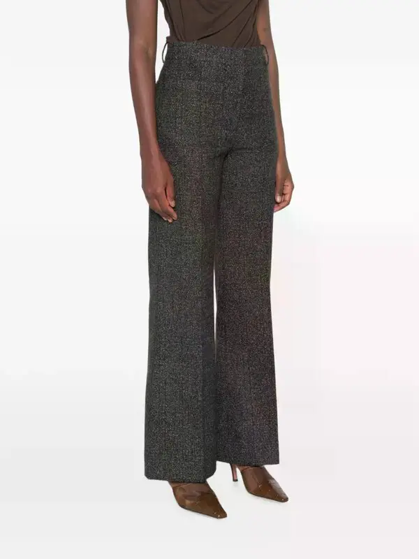 Victoria Beckham Alina Checked Tweed Trousers
