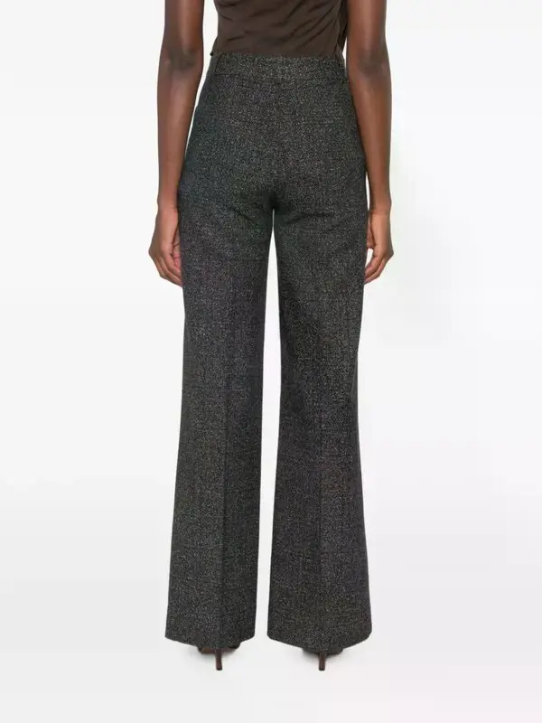 Victoria Beckham Alina Checked Tweed Trousers