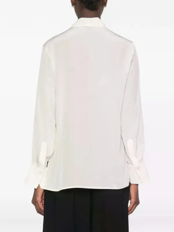 Victoria Beckham V-neck Patch Pocket Blouse