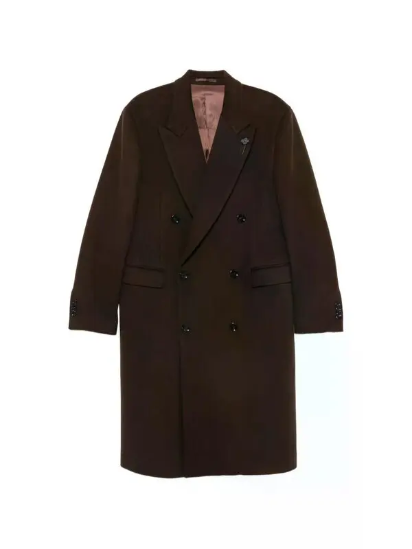 LARDINI Pin-lapel Double-breasted Coat