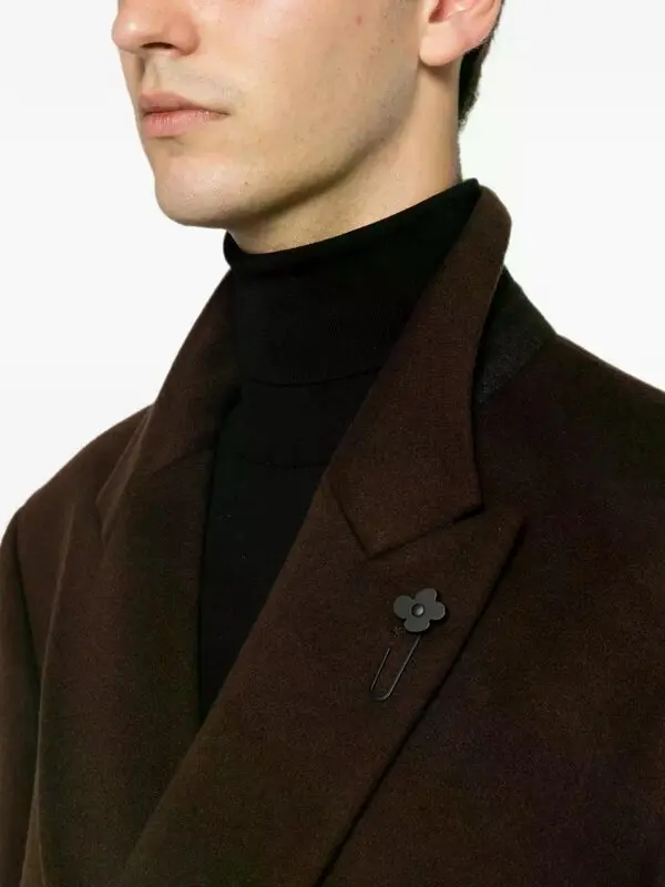 LARDINI Pin-lapel Double-breasted Coat