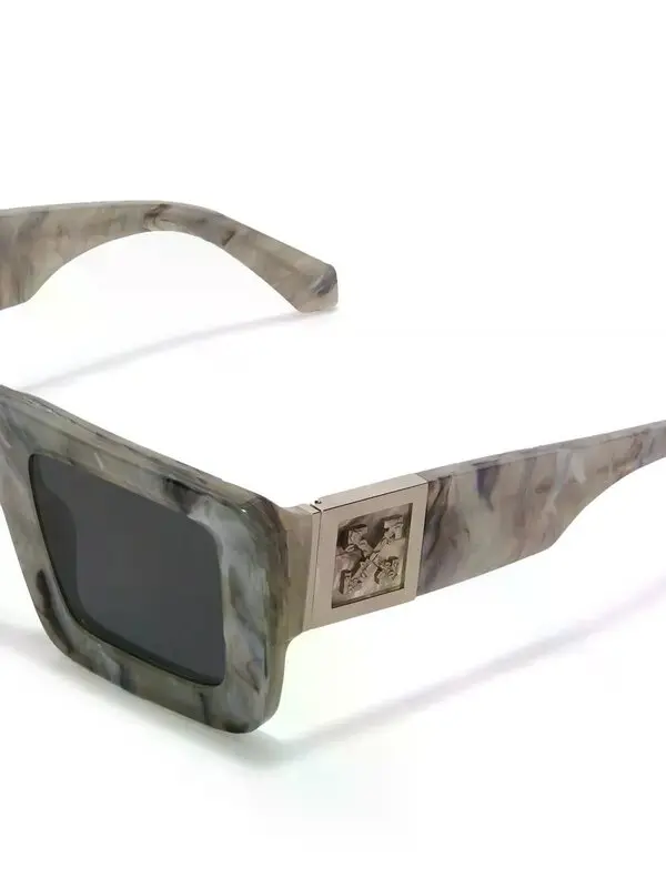 Off-White Leonardo Square-frame Sunglasses - Grey