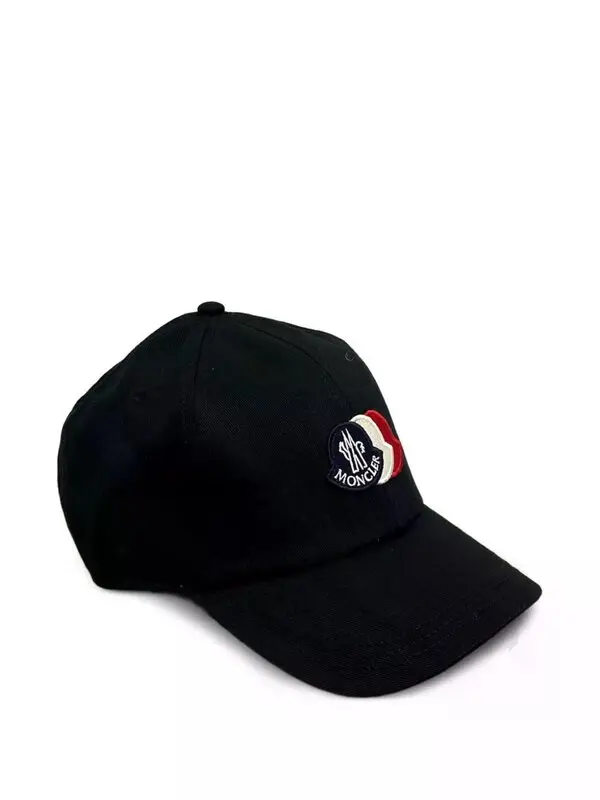 Moncler Logo Patch Baseball Cap - Black