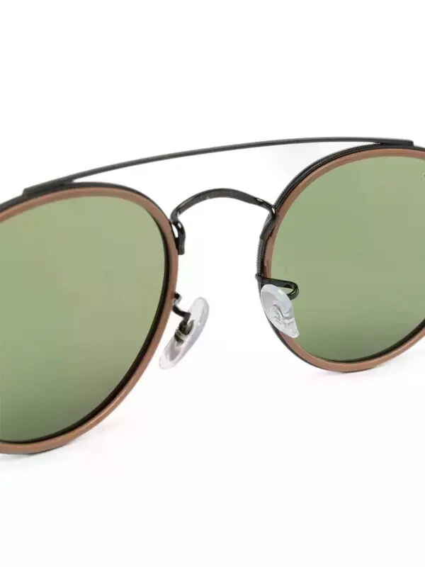 Ray-ban Double-bridge Round-frame Sunglasses