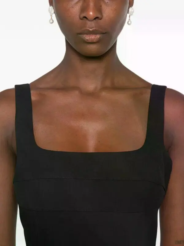 Stine Goya Square Neck Flared Dress