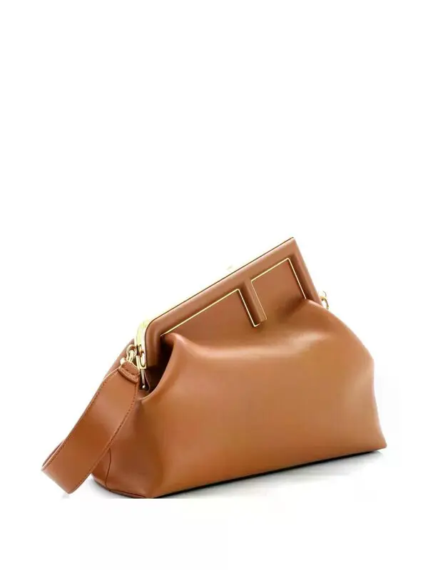 Fendi First Bag Leather Medium Clutch Bag
