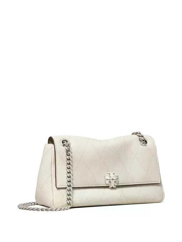 Tory Burch Small Charlie Quilted Shoulder Bag - Neutrals