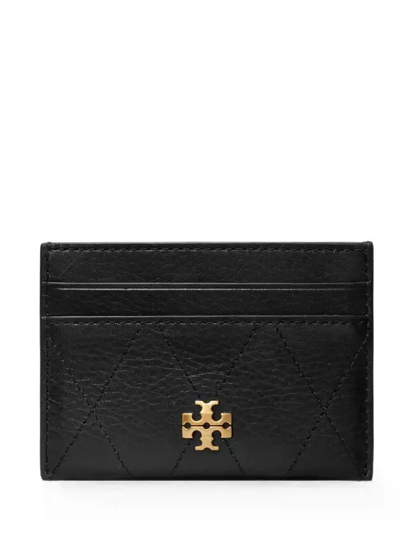 Tory Burch Charlie Quilted Card Case - Black