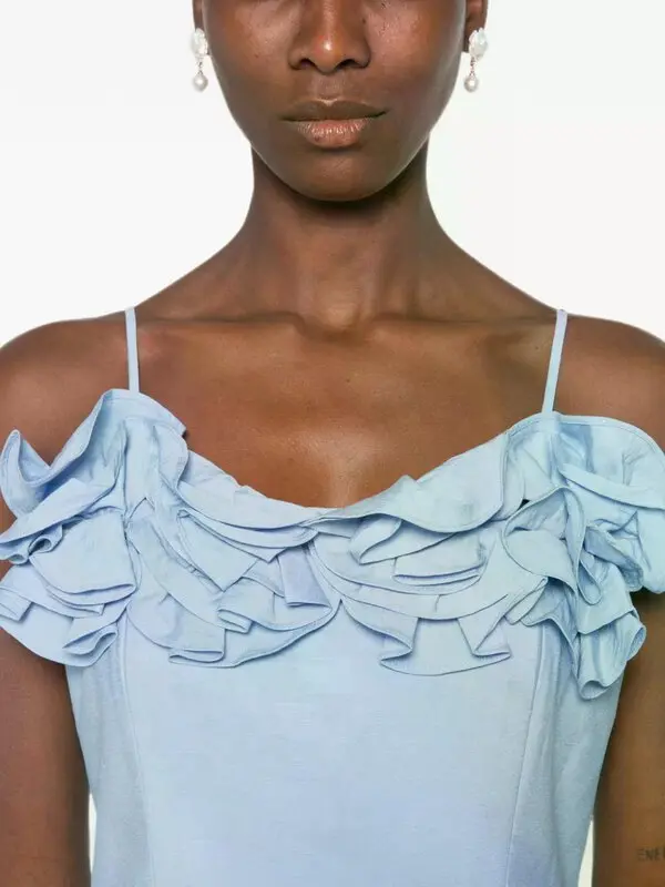 Stine Goya Light Ruffled Spaghetti-strap Dress