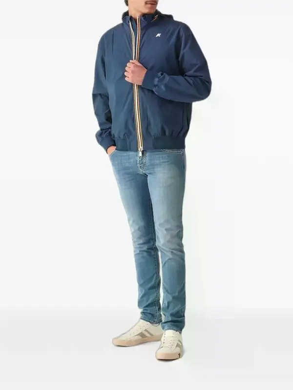 K-WAY Arsene Stretch Dot Jacket - Blue
