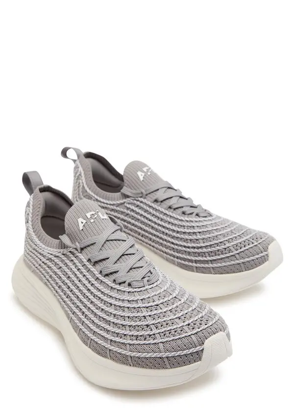 Apl Techloom Zipline Embroidered Knit Sneakers - Grey