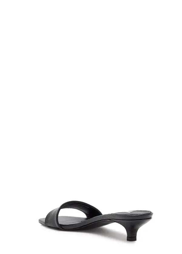 TOTEME Lizard-effect Leather Mules