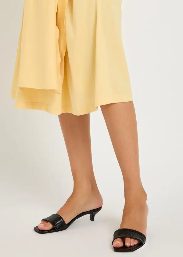 TOTEME Lizard-effect Leather Mules