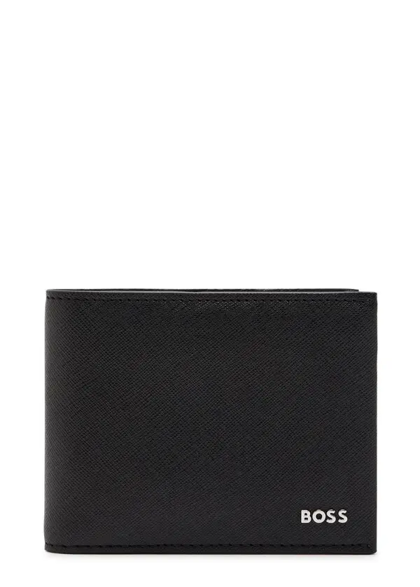 BOSS Northon Saffiano Leather Wallet - Black