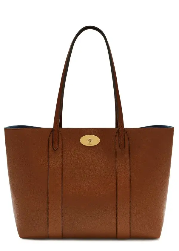 Mulberry Bayswater Grained Leather Small Tote Bag - Brown