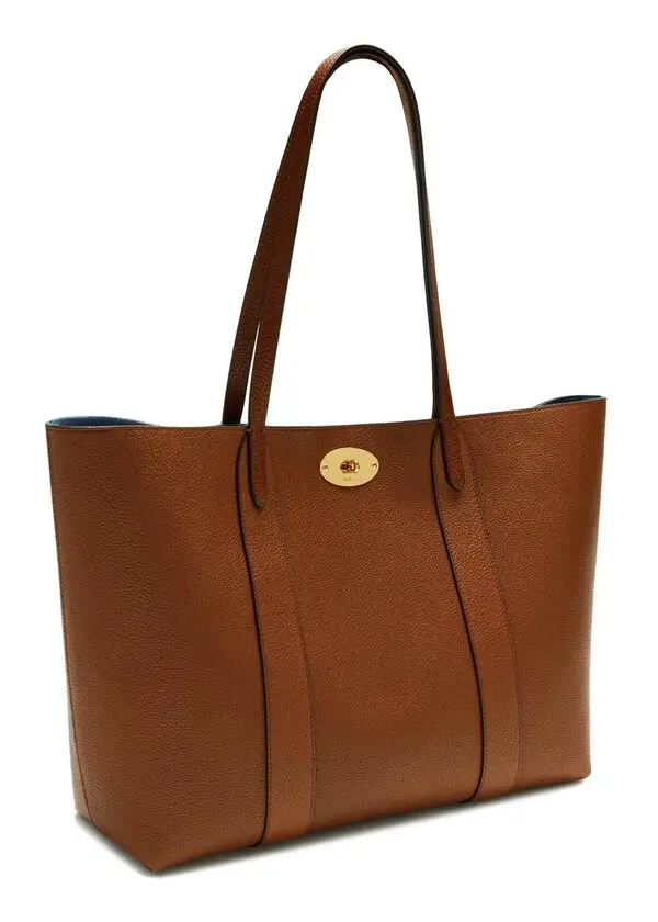 Mulberry Bayswater Grained Leather Small Tote Bag - Brown