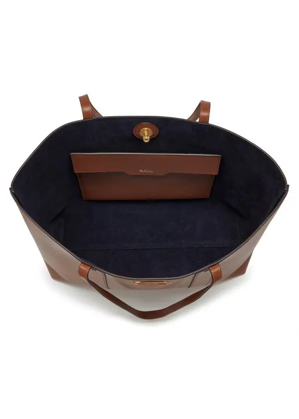 Mulberry Bayswater Grained Leather Small Tote Bag - Brown