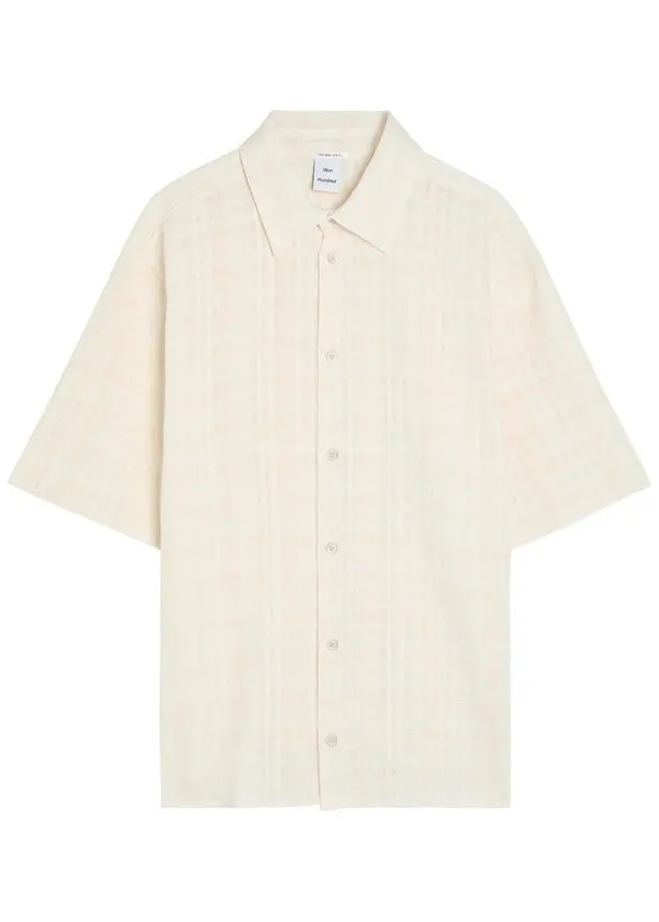 WON HUNDRED Daniel Checked Cotton-blend Shirt