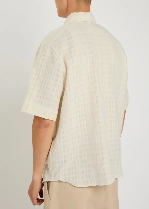 WON HUNDRED Daniel Checked Cotton-blend Shirt