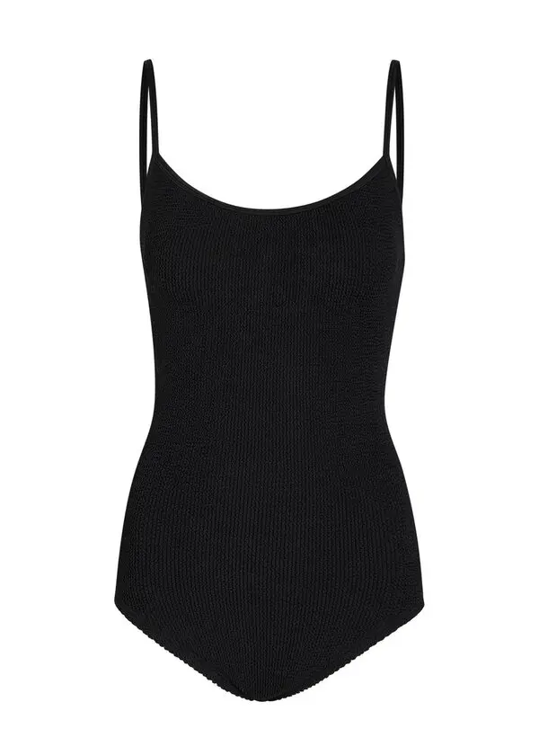 Hunza G Pamela Crinkle Swimsuit - Black