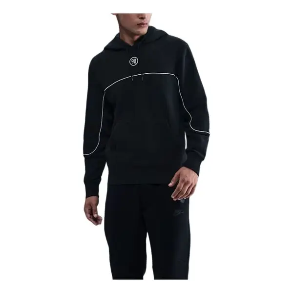 Nike Club Total 90 Soccer Pullover Hoodie - Black/white