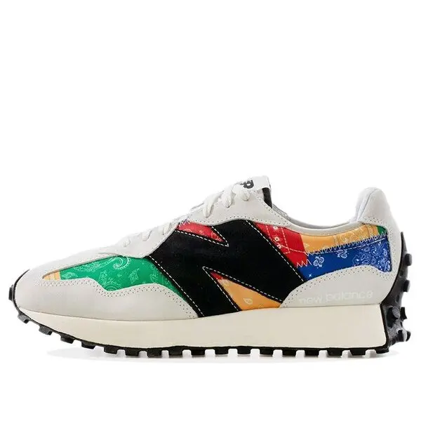 NEW BALANCE Shoe Palace X 327 "unity Pack" Patchwork Bandana Sneakers - White