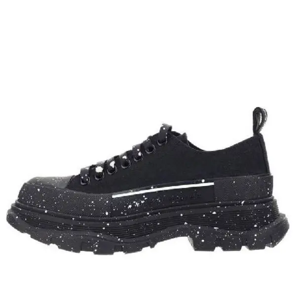 Alexander McQueen Tread Slick Lace Up Sneakers - Black