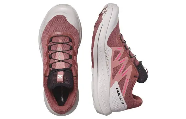 SALOMON Pulsar Trail Athletic Sneakers - White/red