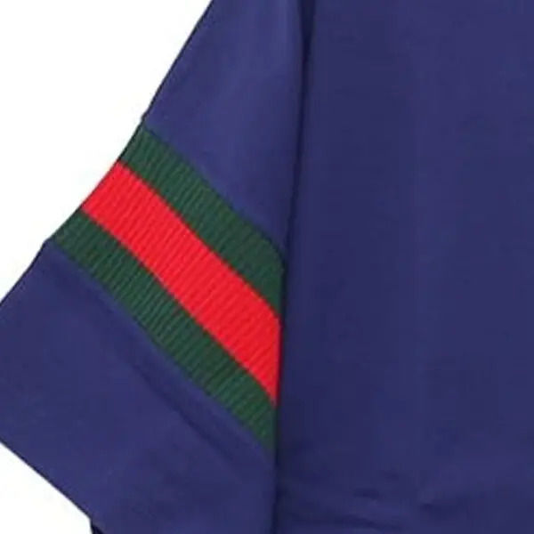 Gucci Cotton Jersey Polo Shirt With Web