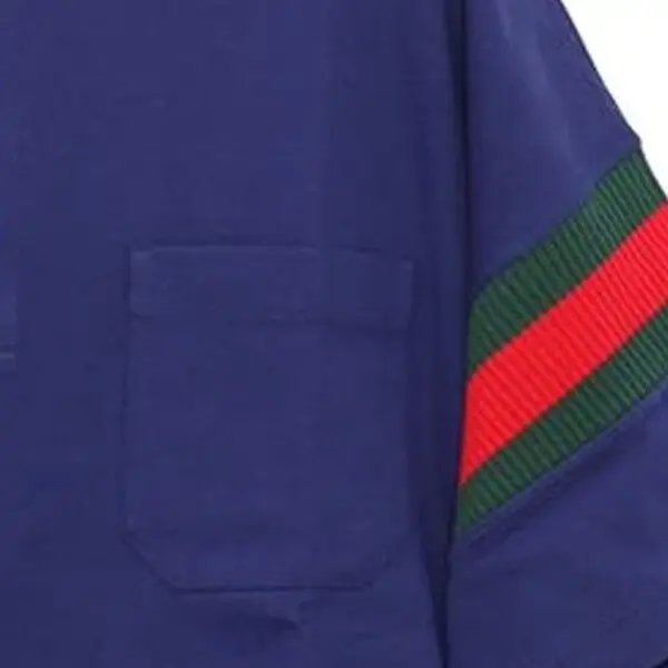 Gucci Cotton Jersey Polo Shirt With Web