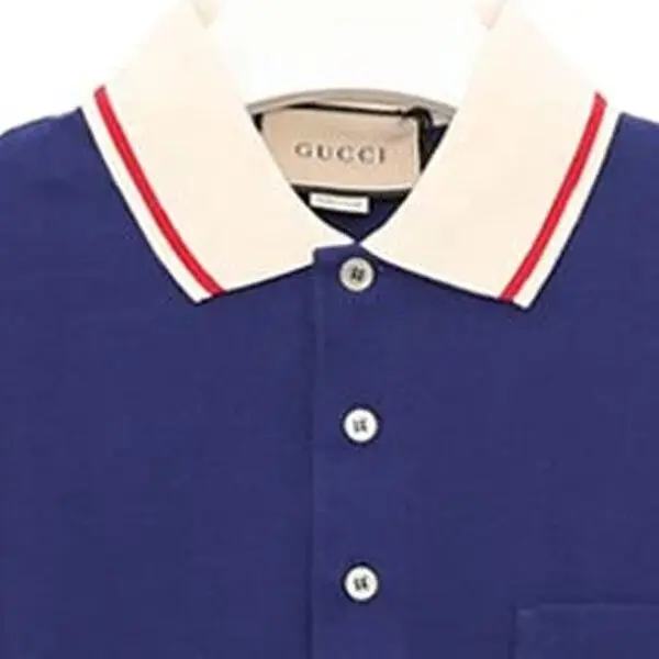 Gucci Cotton Jersey Polo Shirt With Web