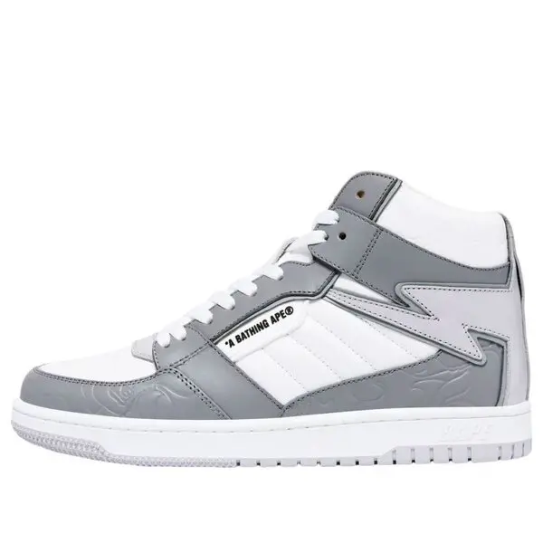 A BATHING APE Sta 88 Mid Sneakers - White/gray