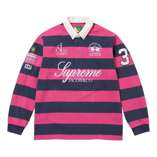 Supreme X La Martina Ss26 Rugby Shirt - Stripe