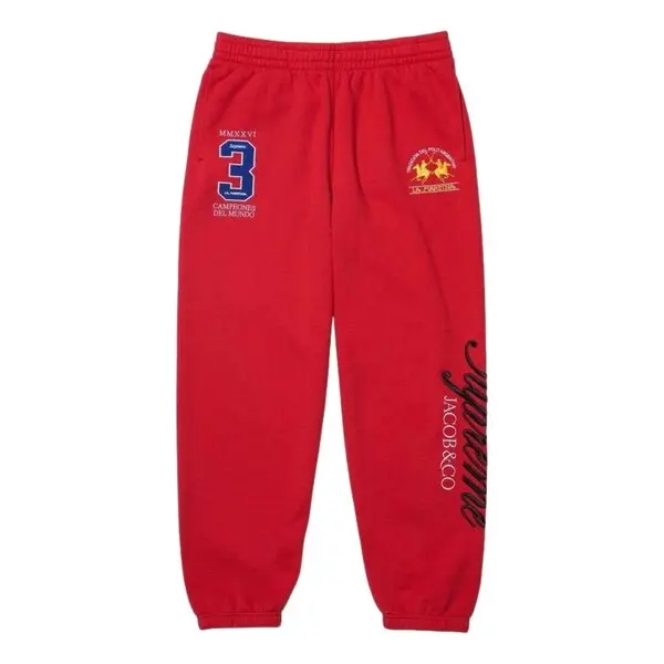 Supreme X La Martina Ss26 Sweatpant - Red