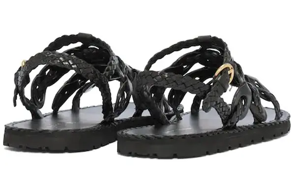 Prada Braided Leather Sandals